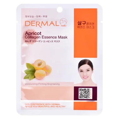 DERMAL Sheet maska za lice DERMAL Collagen Essence kajsija