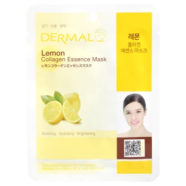 Sheet maska za lice DERMAL Collagen Essence limun