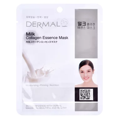 Sheet maska za lice DERMAL Collagen Essence mleko