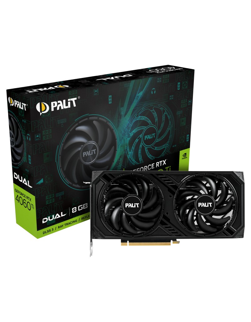 PALIT nVidia GeForce RTX 4060 Ti 8GB 128bit RTX 4060 Ti Dual