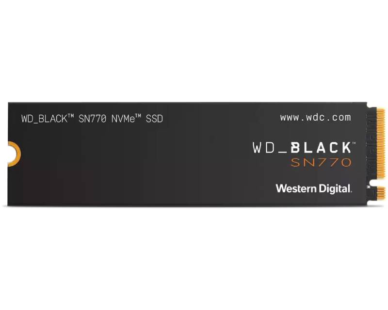 WD 500GB M.2 NVMe Gen4 SSD WDS500G3X0E SN770 Black