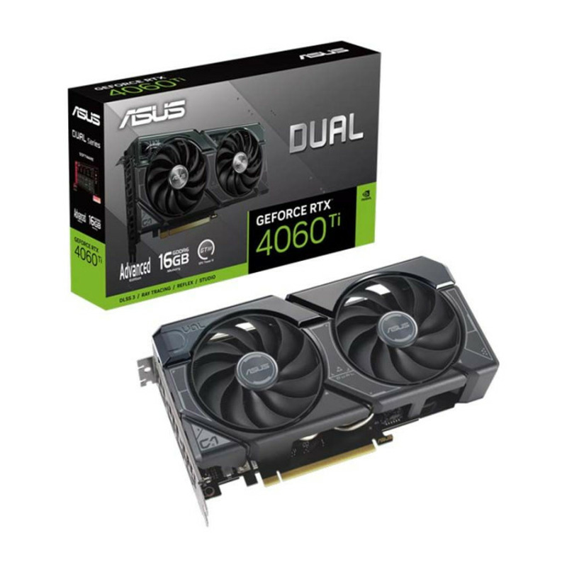 SVGA ASUS nVidia GeForce RTX 4060 Ti 16GB 128bit DUAL-RTX4060TI-A16G