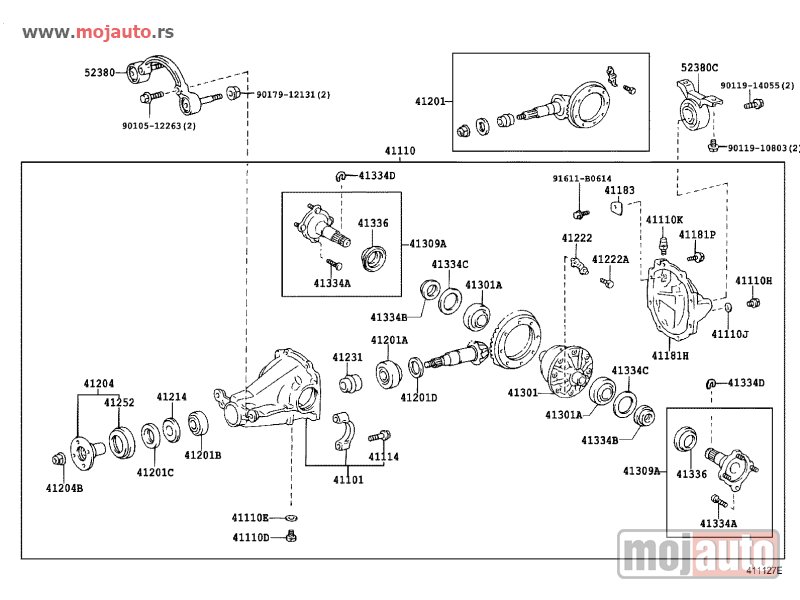 Toyota Rav4 2.0D Nosac Zadnjeg Diferencijala 00-05,NOVO