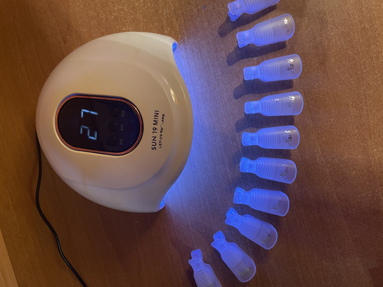 UV LED lampa i 10 stipaljki za skidanje gela