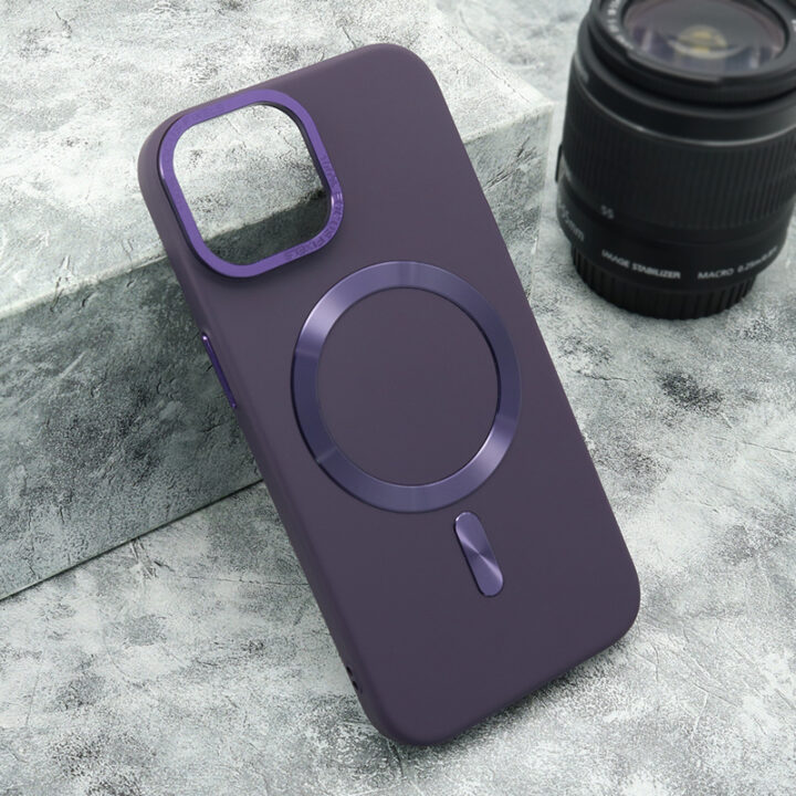 Futrola TRUE COLOR MAGSAFE za iPhone 15 (6.1) ljubicasta