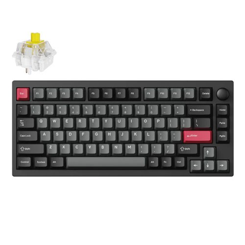 Keychron Lemokey P1 Pro Banana 75% RGB Gaming bežična mehanička tastatura P1P-M4