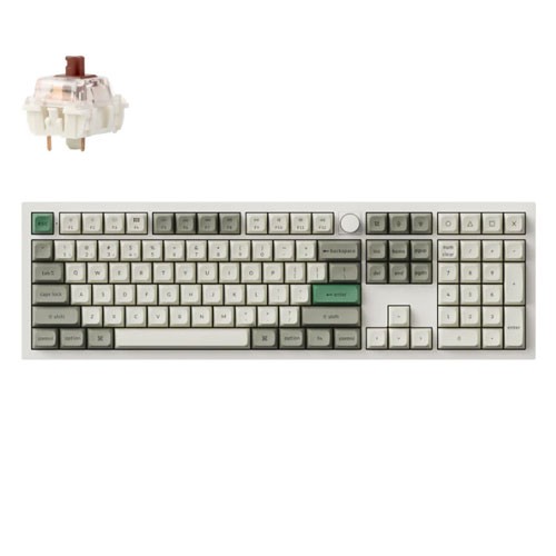 Keychron Q6 Max Brown 100% RGB bežična mehanička tastatura Q6M-P3