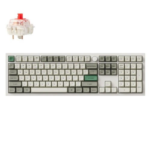 Keychron Q6 Max Red 100% RGB bežična mehanička tastatura Q6M-P1