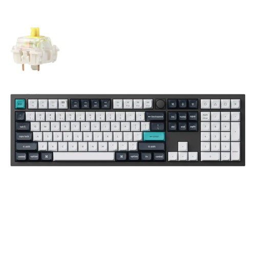 Keychron Q6 Max Banana 100% RGB bežična mehanička tastatura Q6M-M4
