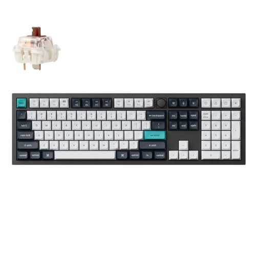 Keychron Q6 Max Brown 100% RGB bežična mehanička tastatura Q6M-M3