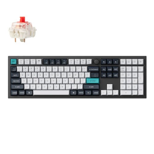 Keychron Q6 Max Red 100% RGB bežična mehanička tastatura Q6M-M1