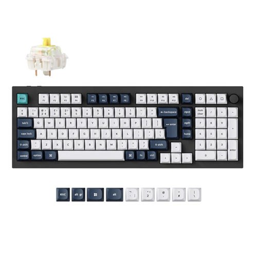 Keychron Q5 Max Banana 96% RGB bežična mehanička tastatura Q5M-M4-UK