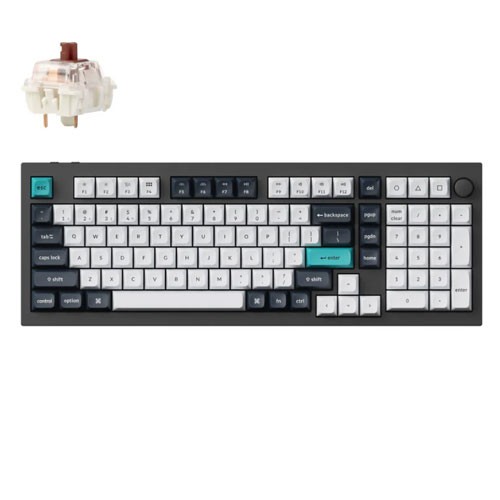 Keychron Q5 Max Brown 96% RGB bežična mehanička tastatura Q5M-M3