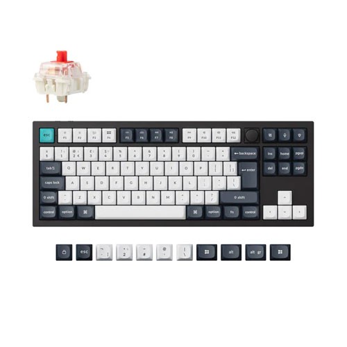 Keychron Q3 Max Red 80% TKL RGB bežična mehanička tastatura Q3M-M1-UK