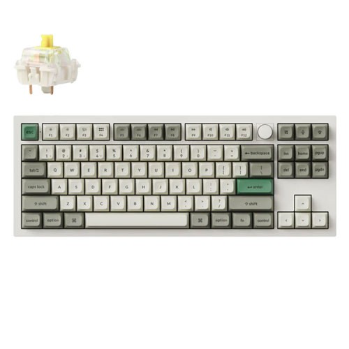 Keychron Q3 Max Banana 80% TKL RGB bežična mehanička tastatura Q3M-P4