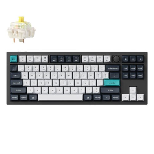 Keychron Q3 Max Banana 80% TKL RGB bežična mehanička tastatura Q3M-M4