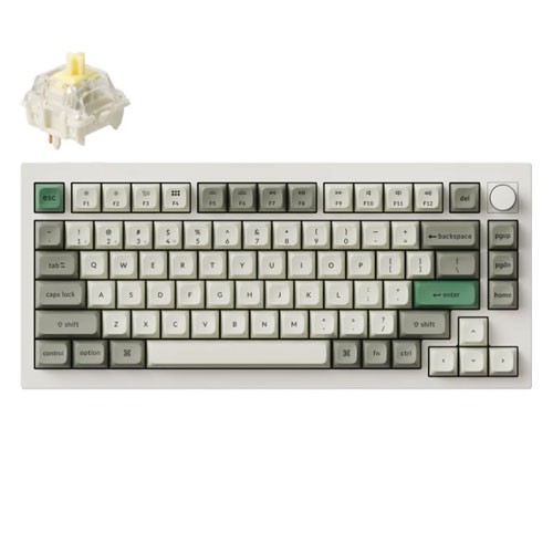 Keychron Q1 Max Banana 75% RGB bežična mehanička tastatura Q1M-P4