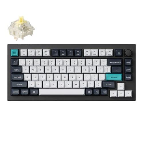 Keychron Q1 Max Banana 75% RGB bežična mehanička tastatura Q1M-M4