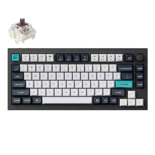 Keychron Q1 Max Brown 75% RGB bežična mehanička tastatura Q1M-M3