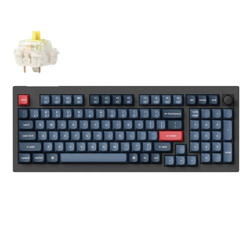 Keychron V5 Max Banana 96% RGB bežična mehanička tastatura V5M-D4