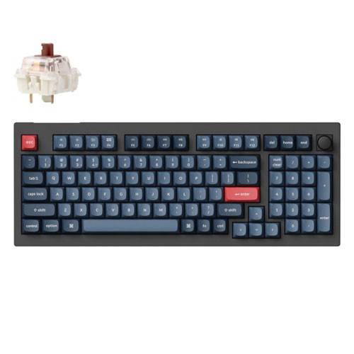 Keychron V5 Max Brown 96% RGB bežična mehanička tastatura V5M-D3