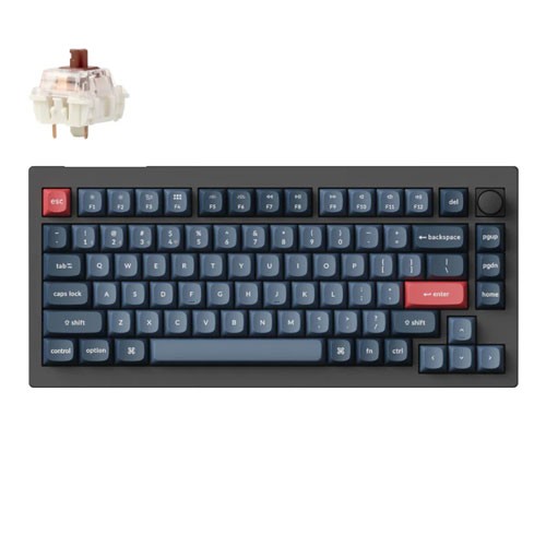 Keychron V1 Max Brown 75% RGB bežična mehanička tastatura V1M-D3