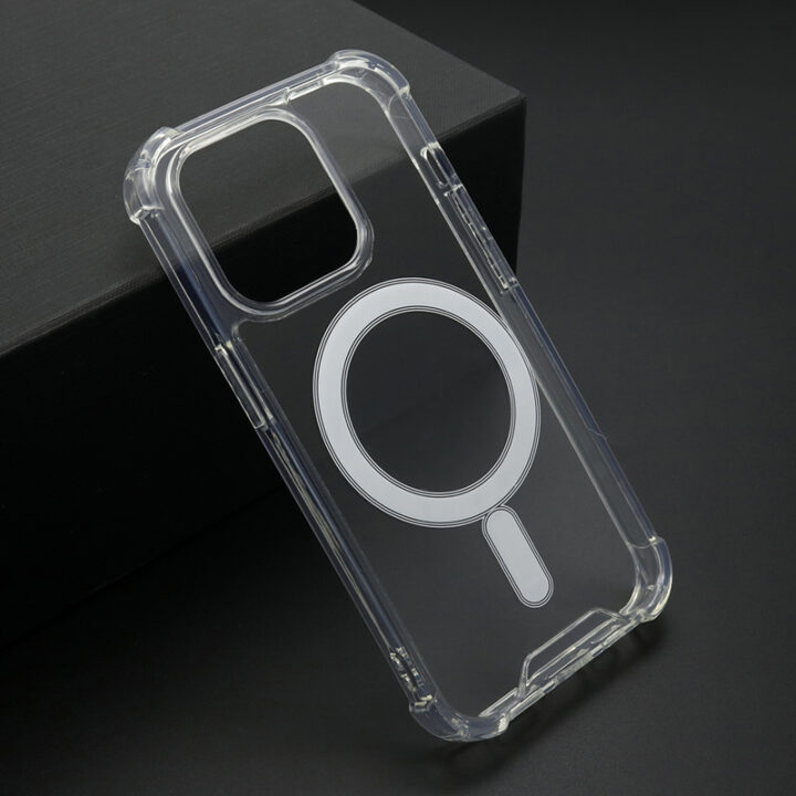 FUTROLA CRASHPROOF MAGNETIC CONNECTION ZA IPHONE 15 PRO (6.1) PROVIDNA (BELA)
