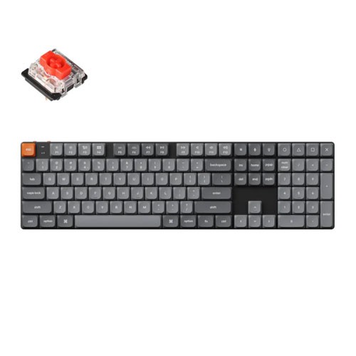 Keychron K5 Max Red 100% RGB bežična mehanička tastatura K5M-H1