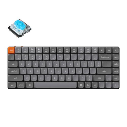 Keychron K3 Max Blue 75% RGB bežična mehanička tastatura K3M-H2