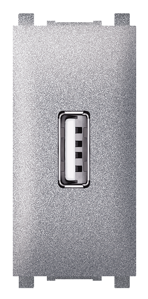 USB punjač EXP 2,1A 5V= 1M, silver