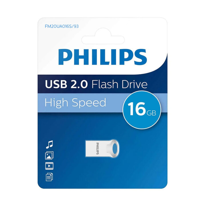 USB FLASH MEMORIJA PHILIPS 2.0 16GB SINGLE PORT (FLP FM20UA016S/93)
