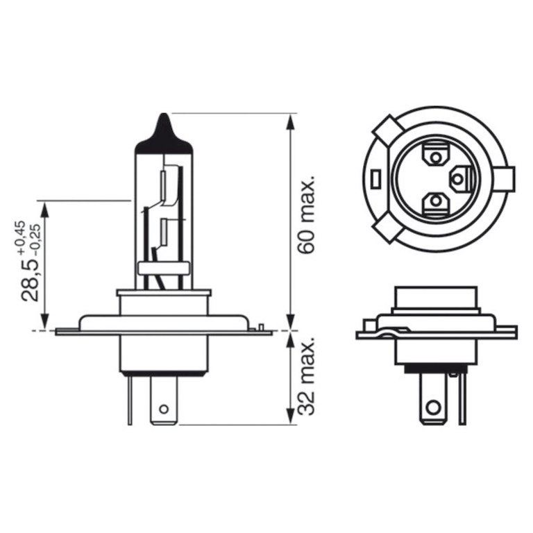 SIJ 12V H4 1987302045 ( ) XENON BLUE BOSCH