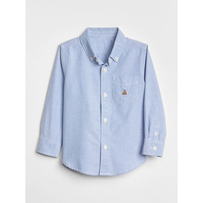 GAP Blue Boys' Children's Shirt Oxford Button-Down