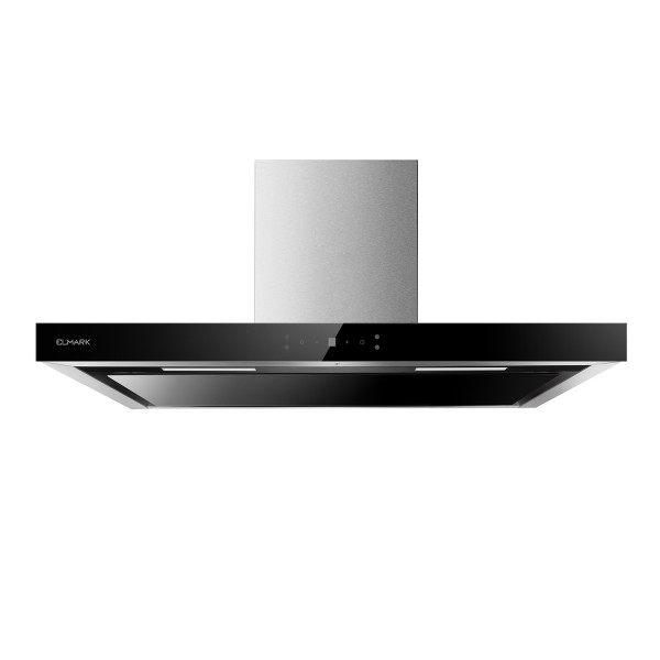 T-shaped wall mounted hood EL-90M79BL 800m³/h silver/black