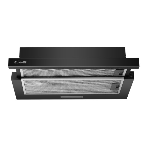 Telescopic wall mounted cooker hood EL-60L03BL 400m³/h black