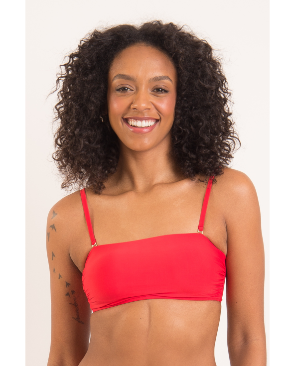 Top Rouge Bandeau-Reto