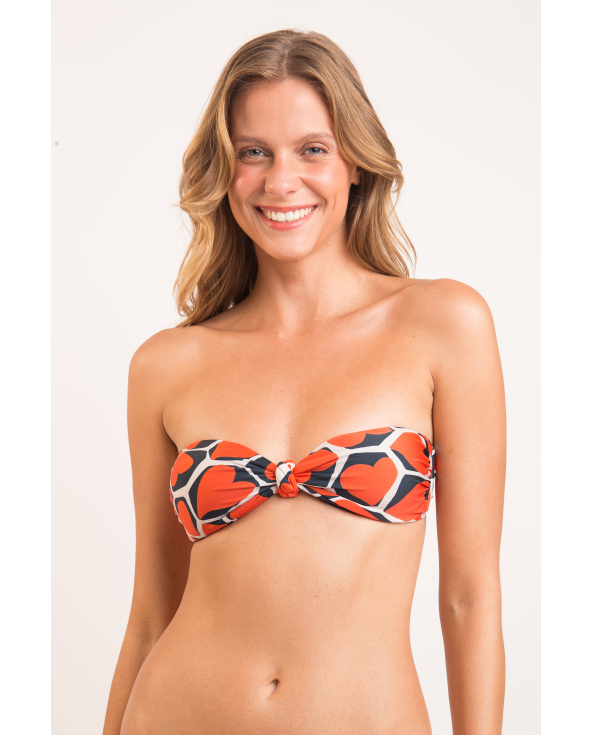 Top Amore-Red Bandeau-Joy