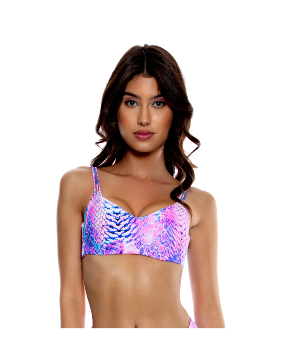 Top Strappy Blue Pink