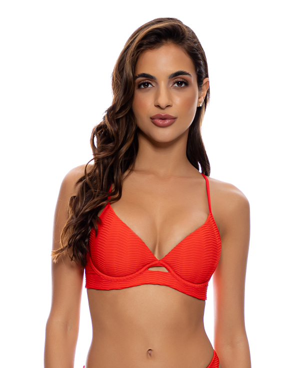 Top Underwire Hot Tropics Red