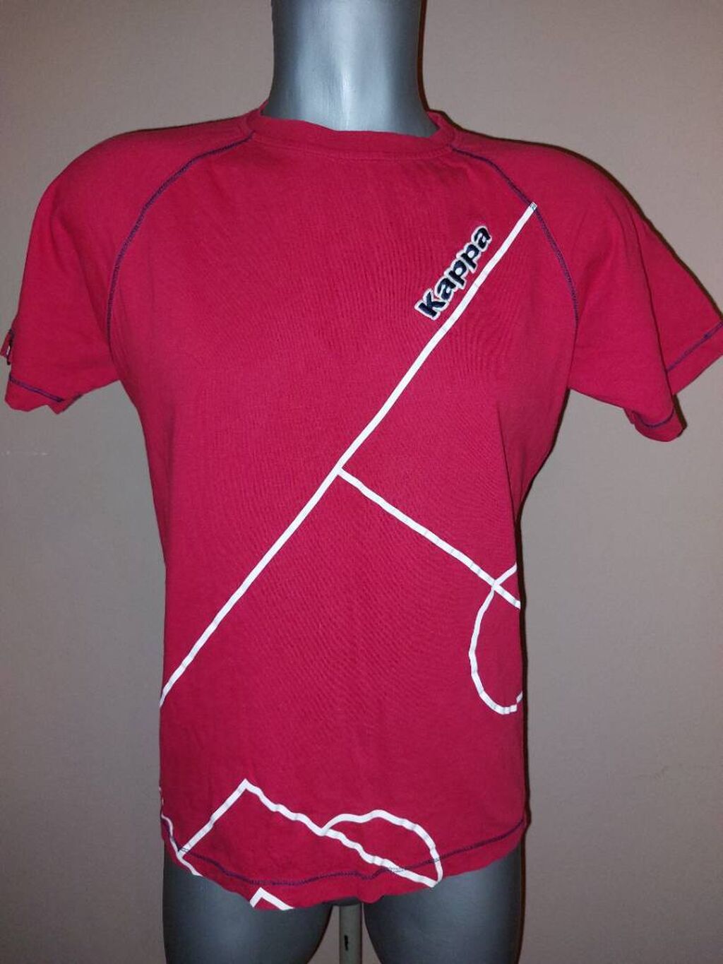 Men's T-shirt Kappa, M (EU 38), bоја - Crvena