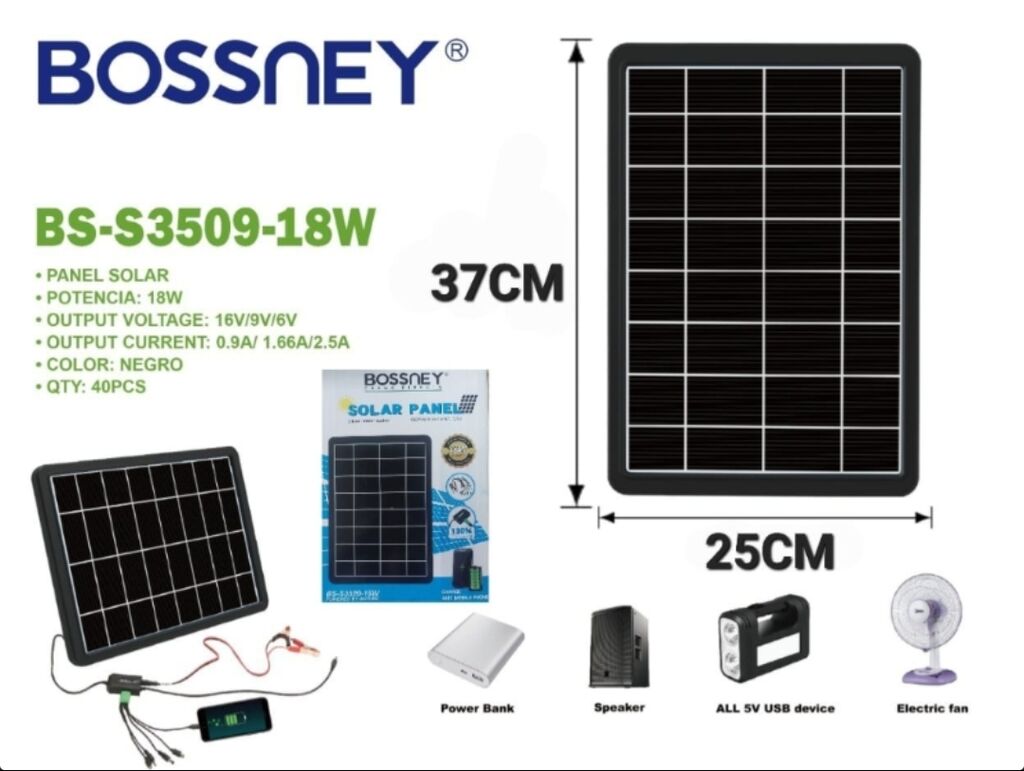 Solarni panel BOSSNEY - BS3509 18W Solarni panel BOSSNEY BS3509-18W