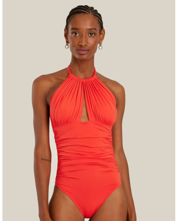 Bio Ruched Halter One Piece Watermalon