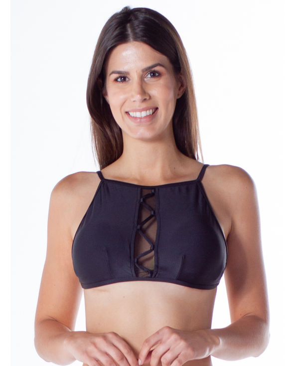 Top Hot Cropped Preto