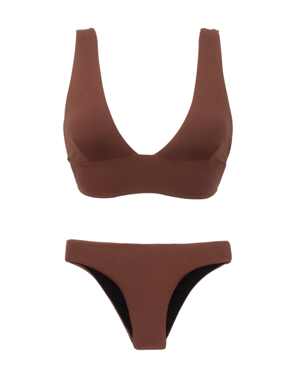 Multi Straps Bikini Marsala