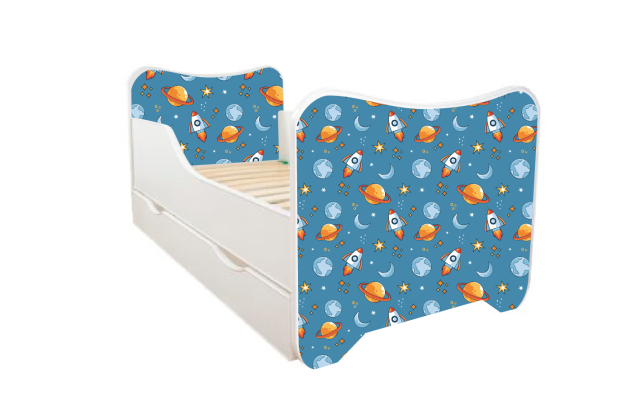 ABC Beds Dečiji Krevet sa Fiokom 160X80 cm Svemir