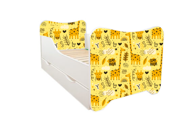 ABC Beds Dečiji Krevet sa Fiokom 160X80 cm Žirafica