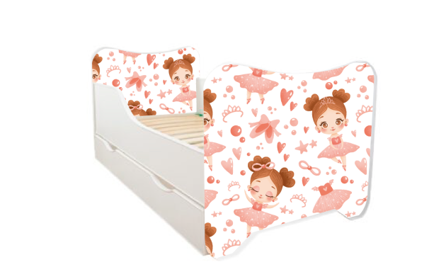 ABC Beds Dečiji Krevet sa Fiokom 160X80 cm Balerina