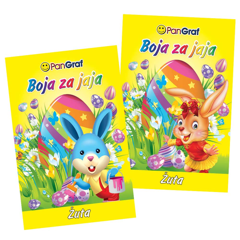BOJA ZA JAJA ŽUTA PANGRAF