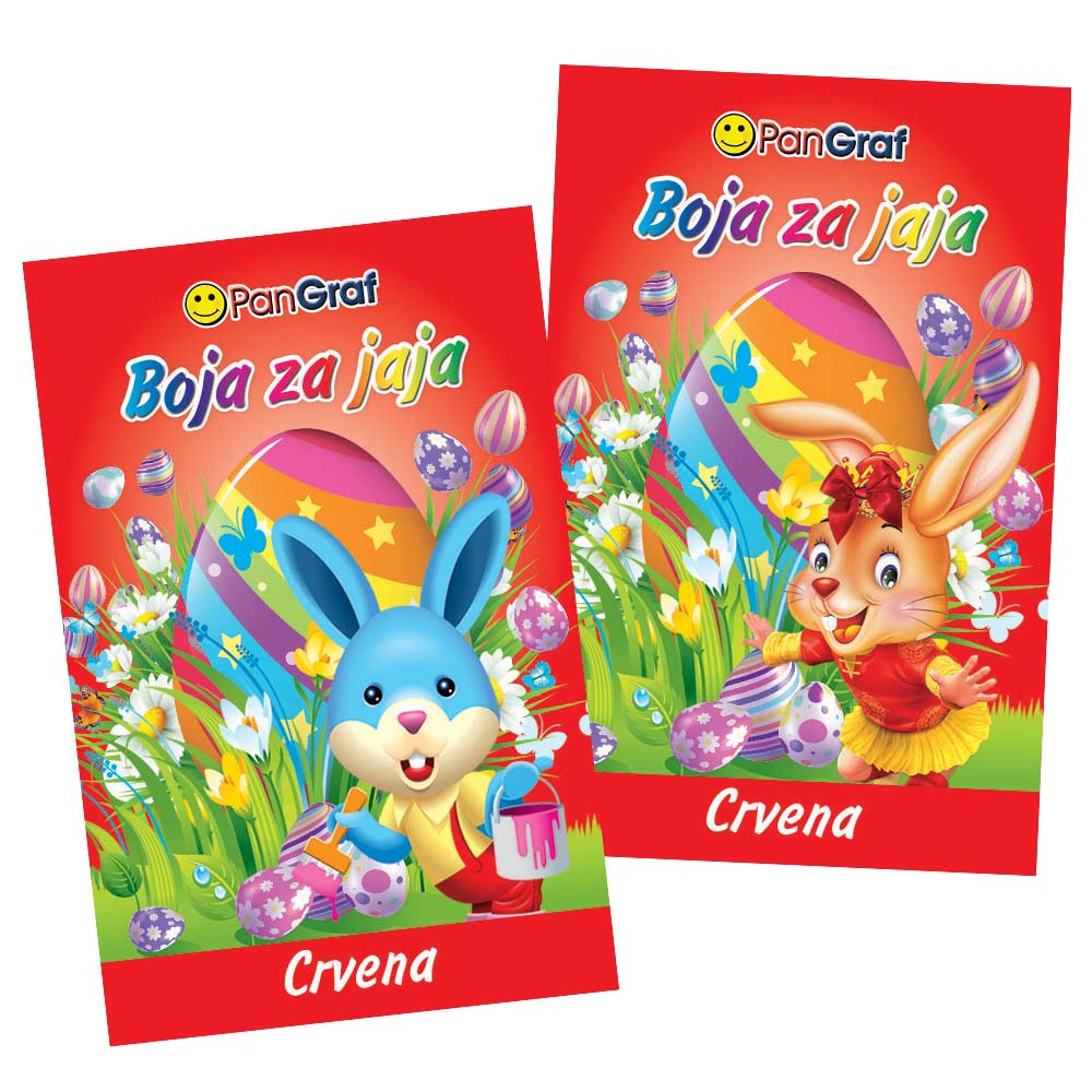 BOJA ZA JAJA CRVENA PANGRAF