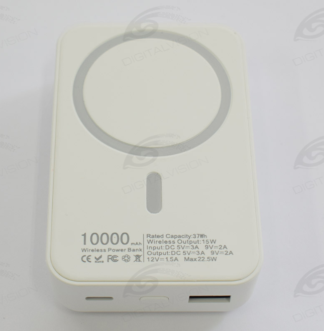 Magsafe Power bank 10000 mAh Wireless/USB 15W/22,5W (White)